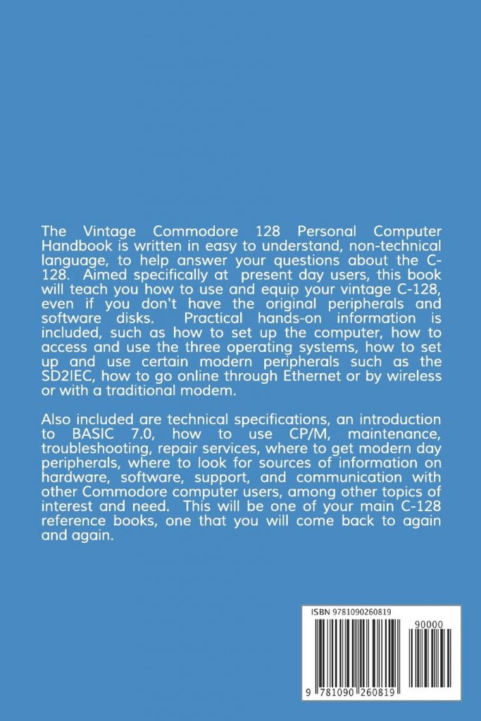 Vintage Commodore 128 Personal Computer Handbook: 2019 Survival Edition ...