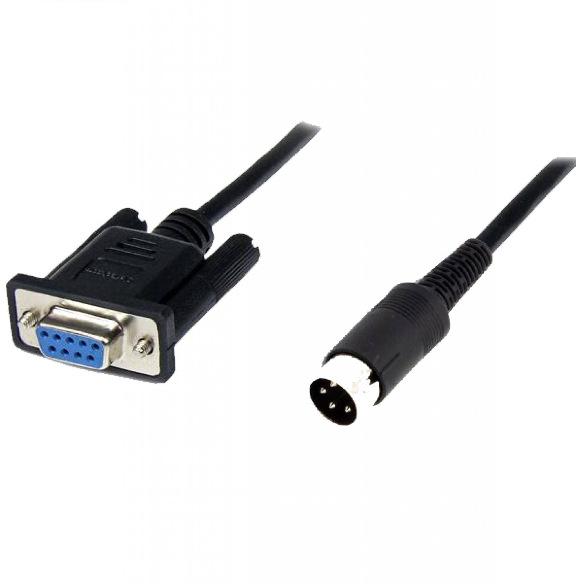 TRS-80 Color Computer 4-Pin DIN to 9-Pin Dsub Serial Cable | 8-Bit Classics